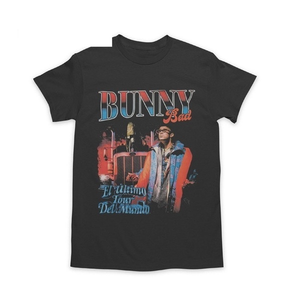 Gildan | Shirts | Bad Bunny Shirt El Ultimo Tour Del Mundo Tee Hip Hop ...
